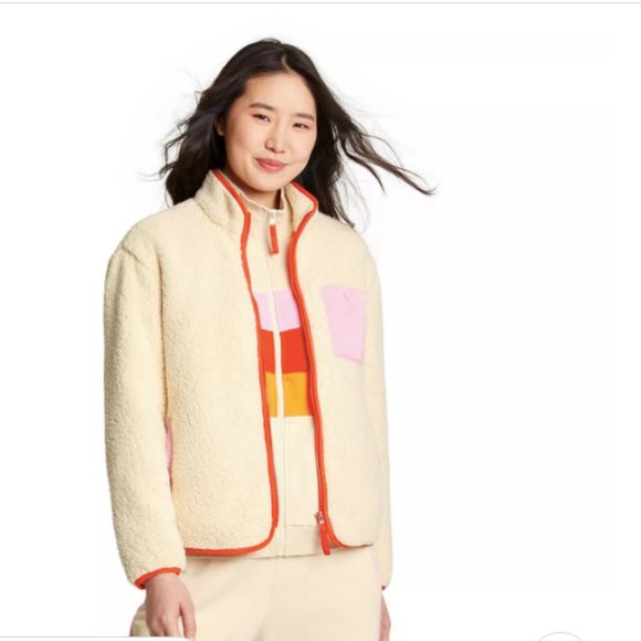 Lego | Jackets & Coats | New Womens Contrast Pocket Sherpa Jacket Lego ...